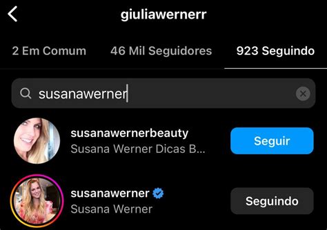 Filha De Susana Werner Ainda Segue A Mãe Após Anúncio Da Separação