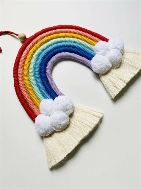 7 Layer Rainbow Macrame Hanging Local Nation