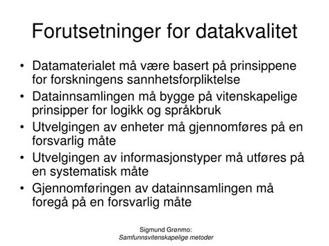 Ppt Datakvalitet Reliabilitet Og Validitet Powerpoint Presentation