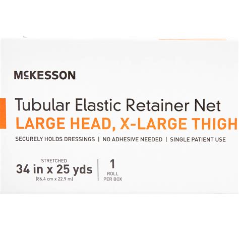 Mckesson Tubular Elastic Retainer Net Size 8 Dressing 34 Inch X 25 Yard
