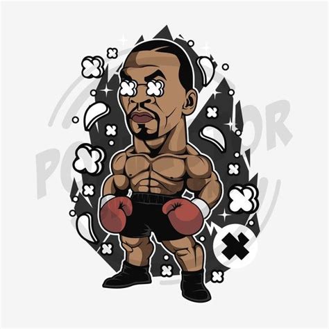 Mike Tyson Poster T Shirt Illustration