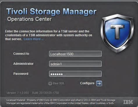 tivoli storage manager operations center v7 1 install installation