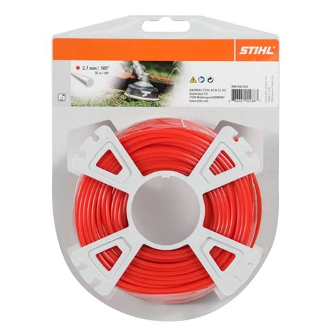 Корда за тример Stihl 27 мм X 32 м червена • Цена