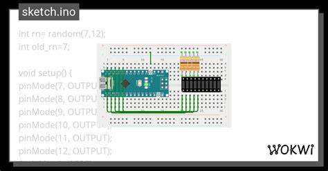 Led Bar Wokwi ESP32 STM32 Arduino Simulator