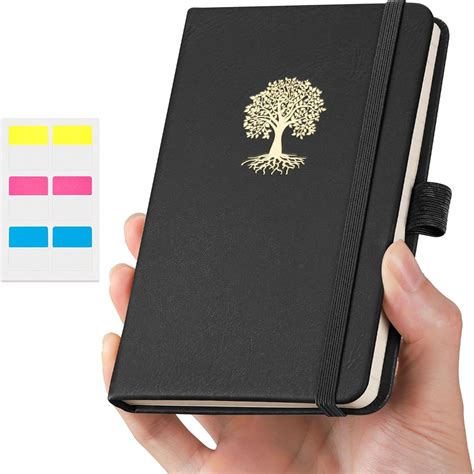 Emshoi A6 Notebook For Women Men Small Mini Cute Pocket Notebook 100gsm Paper 160 Numbered