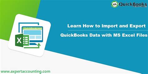 how to import and export quickbooks data with ms excel files diggerslist