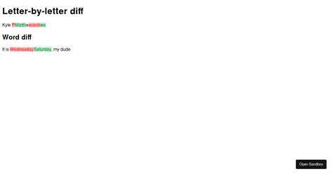 React Jsdiff Codesandbox React Jsdiff Codesandbox