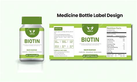 Premium Vector Medicine Bottle Label Package Template Design Label