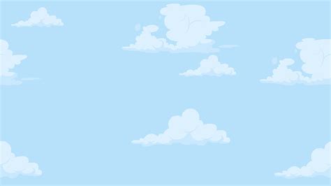 Cloudy Sky Animation Animated Clouds Timelapse In Blue Sky Background
