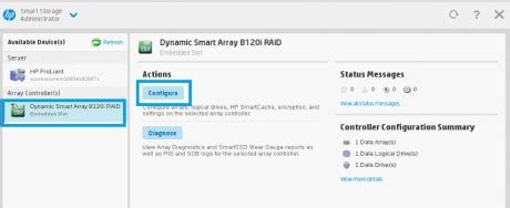 MICROSERVER Best Home Server Fotoalbum Configure RAID HP Smart Storage