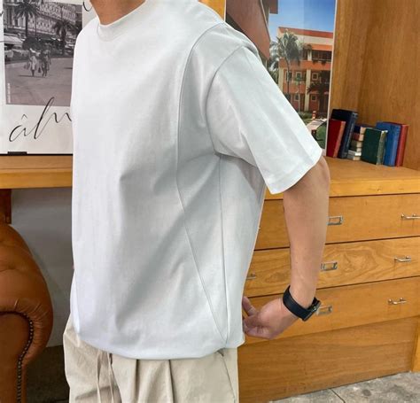 무료배송 하드코튼 사이드절개 패치 오버핏반팔티 남자티 세컨웨어헬로마켓