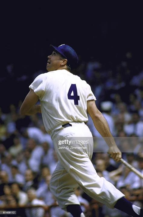 Brooklyn Dodgers Duke Snider In Action At Bat Vs Chicago Cubs News