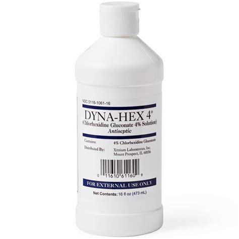 Dyna Hex 4 Chlorhexidine Gluconate Surgical Scrub Chg Topical Anisepti