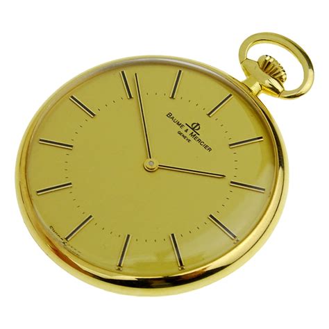 Baume And Mercier 18ct Gold Vintage Pocket Watch