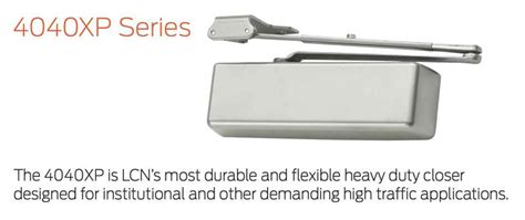 Lcn 4040xp Surface Mounted Heavy Duty Door Closer Powder Coated Finish