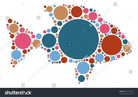 Fish Shape Vector Design By Color Stock Vector Royalty Free 479123335 Shutterstock