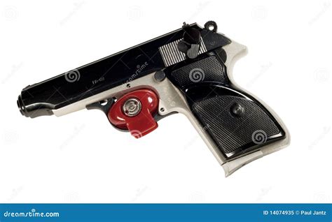 Pistol And Trigger Lock Stock Image Image Of Path Isolated 14074935
