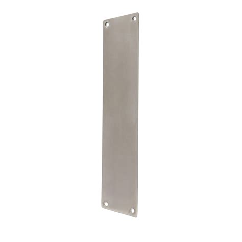Trio Push Plate Satin Stainless Steel Bowens