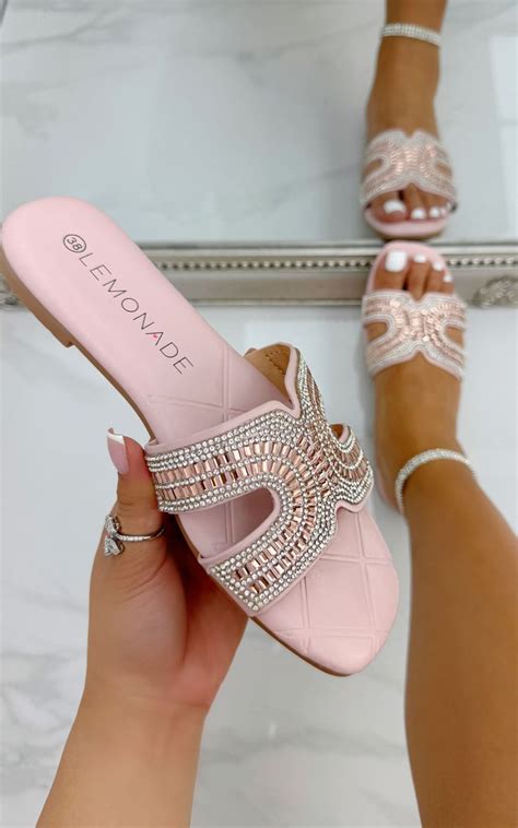 Lemonade Crystal Aurora Sliders Pink Love Lemonade Silkfred In 2025