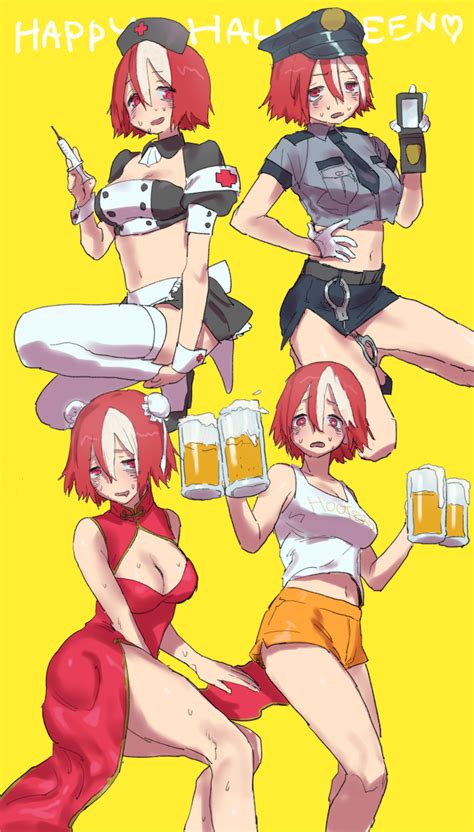 Rule 34 Alternate Costume Bags Under Eyes Beer Beer Mug China Dress Chinese Clothes Cleavage