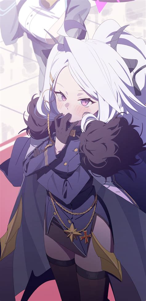 Safebooru 2girls Absurdres Ako Blue Archive Black Horns Blue