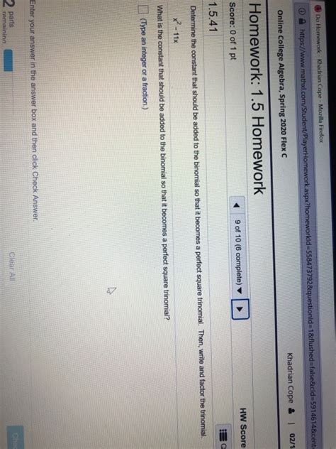 Solved Homework 1 5 Homework Score 0 Of 1 Pt 5 Of 10 6
