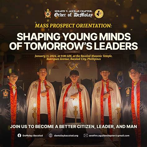 𝗠𝗮𝘀𝘀 𝗣𝗿𝗼𝘀𝗽𝗲𝗰𝘁 𝗢𝗿𝗶𝗲𝗻𝘁𝗮𝘁𝗶𝗼𝗻 Demolay Bacolod