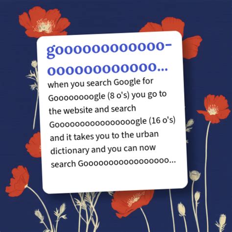Urban Dictionary Goooooooooooooooooooooooogle