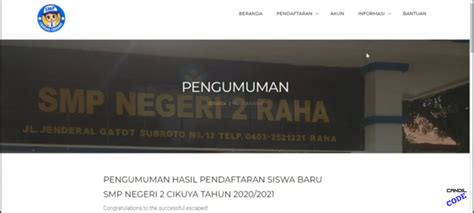 Source Code Aplikasi Sistem Pendaftaran Siswa Baru Sederhana Berbasis