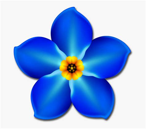 Free Clip Art Forget Me Not Flower At Brenda Ferri Blog