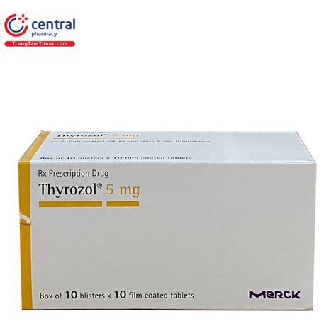 Thuốc Thyrozol 5mg điều Trị Cường Giáp Hiệu Quả An Toàn