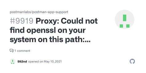 Proxy Could Not Find Openssl On Your System On This Path Openssl