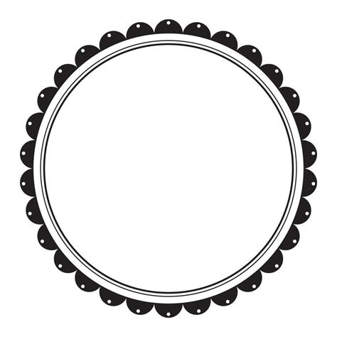 Simple Delicate Circle Border Element Decoration Vector Clipart Design 42664562 Vector Art At