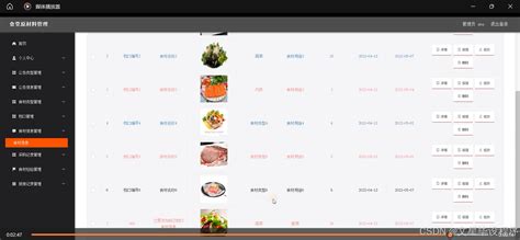 ssm毕设食堂原材料管理源码 程序 论文 CSDN博客