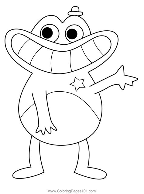 Sheriff Toadster Garten Of Banban Coloring Pages