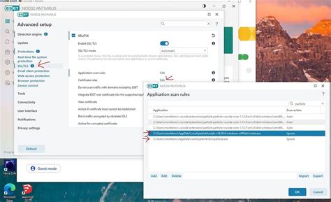 [notice] eset antivirus update causing issues with the particle cli