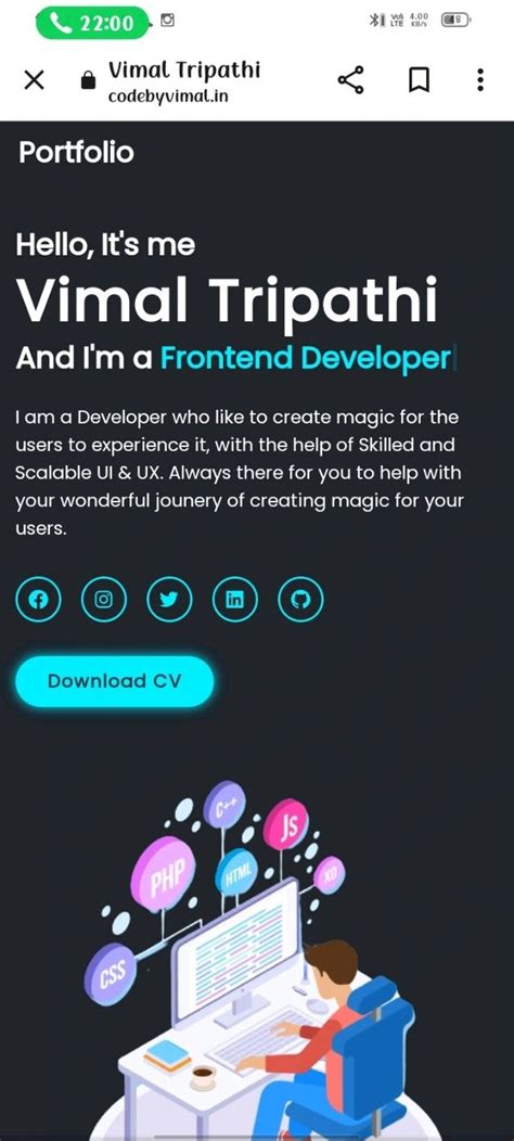 vimal tripathi on linkedin coding development developer portfolio
