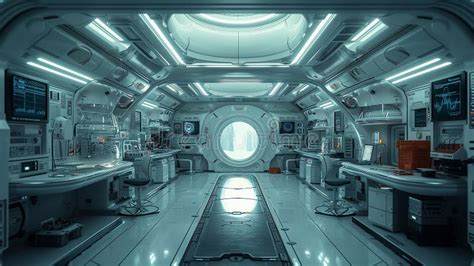 Astronauts Conduct Experiments In Lab Space Science Exploration