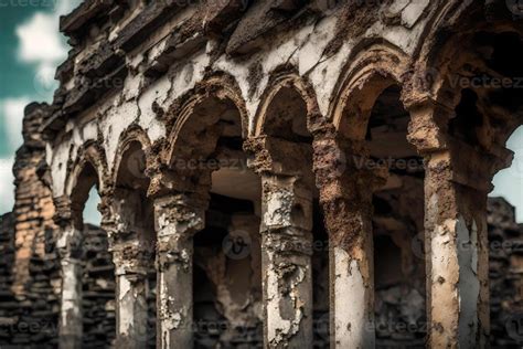 This Is A Picture Of A Very Old Building Falling Apart It Shows How