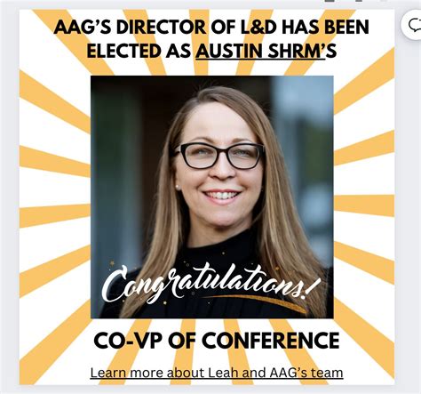 Austin Alliance Group On Linkedin Please Help Us Congratulate Leah Jaramillo Aags Director Of
