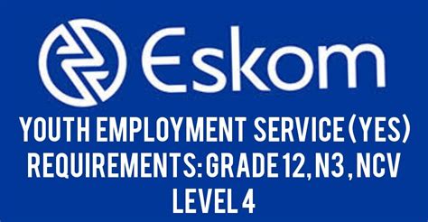New Eskom Yes Learnershipprogramme May 2024 Zero Experience Jobs
