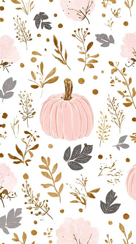Simple Pumpkin Iphone Wallpaper Pink Fall Wallpapers Iphone Simple
