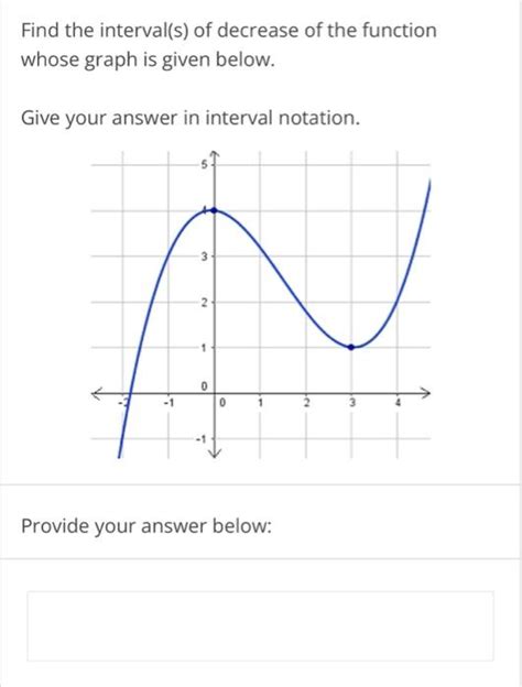 Solved Find The Intervals Of Decrease Of The Function