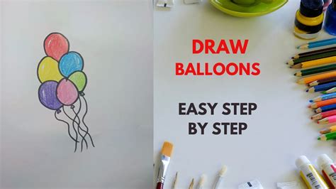 How To Draw Balloon Easy Step By Step Easy Drawing Tutorial For