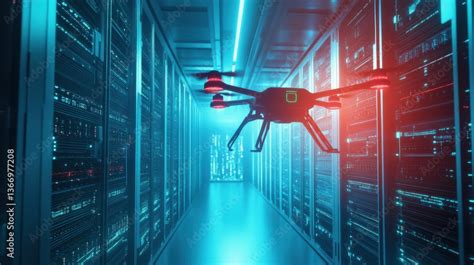 Autonomous Ai Driven Security Drones Patrolling A Futuristic Data