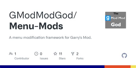 GitHub GModModGod Menu Mods A Menu Modification Framework For Garry S Mod