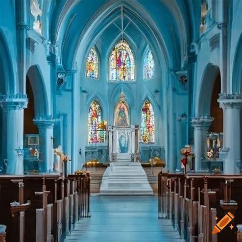 Church Interior Bright Colors