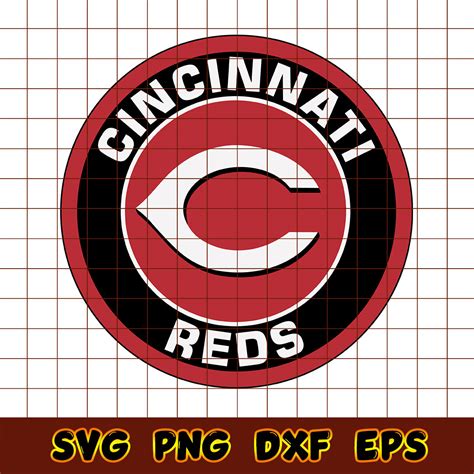 Cincinnati Reds Circle Logo Svg Cincinnati Reds Svg Mlb Lo Inspire