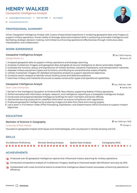 10 Geospatial Intelligence Analyst Resume Samples And Templates For 2025 10 Geospatial Intelligence Analyst Resume Samples And Templates For 2025