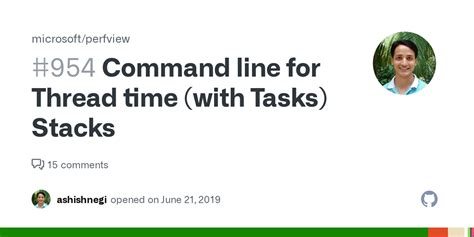 Command Line For Thread Time With Tasks Stacks · Issue 954 · Microsoftperfview · Github